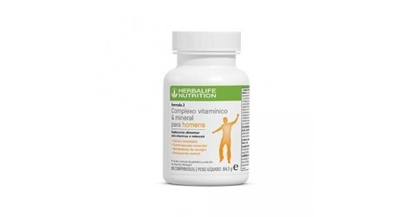 Fórmula2 – Complexo Multivitamínico e Mineral para Homens